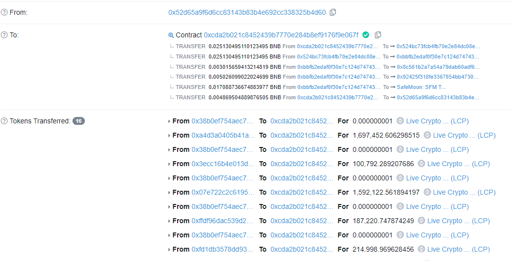 Live crypto hack ($LCP) analysis — Improper Access Control | by Shashank | SolidityScan