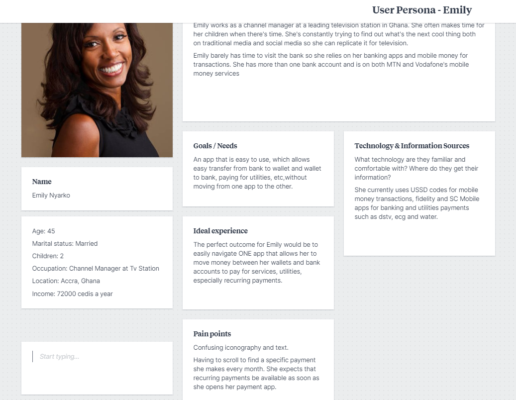 Emily and Her Payment App — a UX Case Study | by Emmanuel Agyapong | Medium