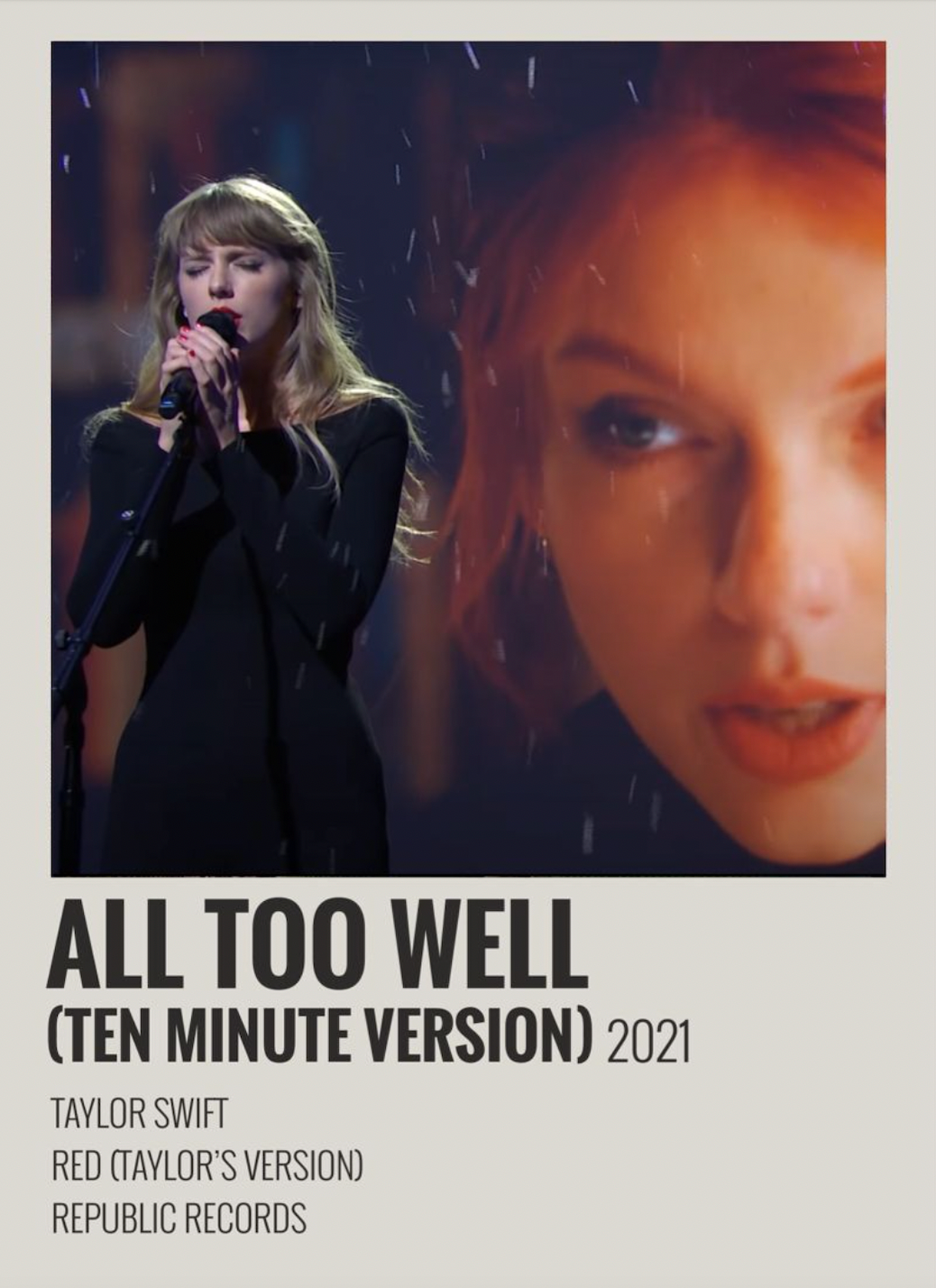 The beautiful lyrics I remember “All Too Well” (ten-minute version, of ...