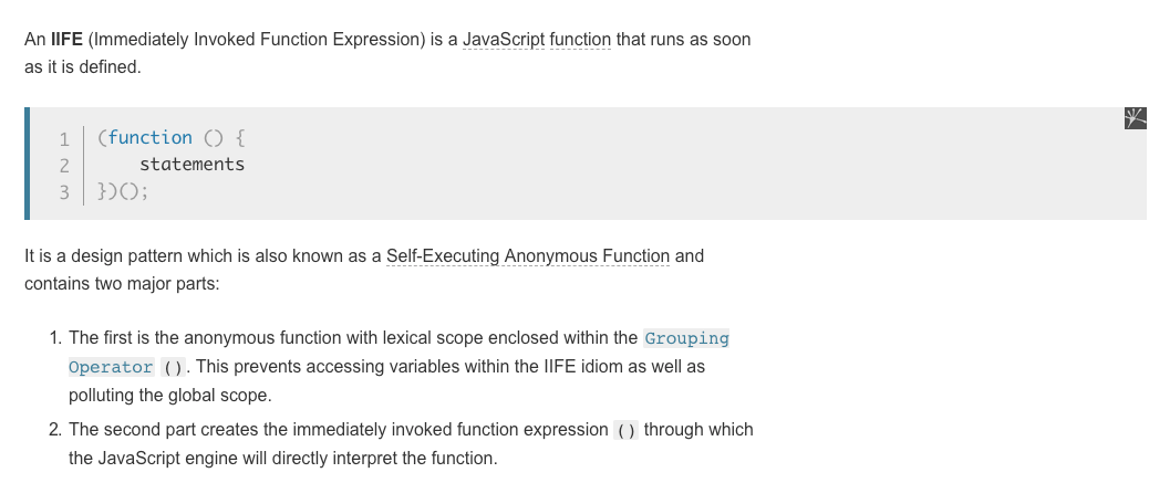 Understanding Immediately Invoked Function Expressions (IIFEs) in ... Understanding Immediately Invoked Function Expressions (IIFEs) in ...