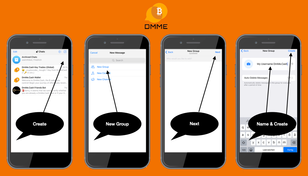 Create Your Private DmMe.Cash Telegram Chat for your Key Holders | by DmMe.Cash | Medium