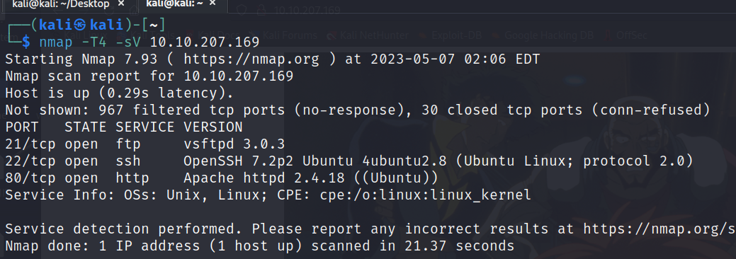 Bounty Hacker And Agent Sudo Find Open Ports On The Machine By Yczhu Medium