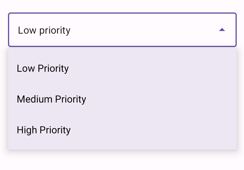 Android Exposed Dropdown Menu. Step 1 | by Cumhur Günay | Medium