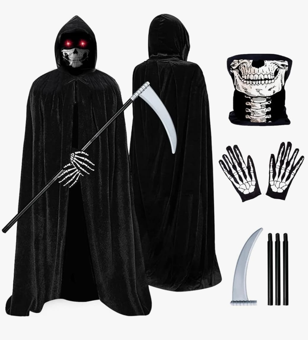 Halloween Costumes for Men, Grim Reaper Costume https://amzn.to/3RHkn6z ...