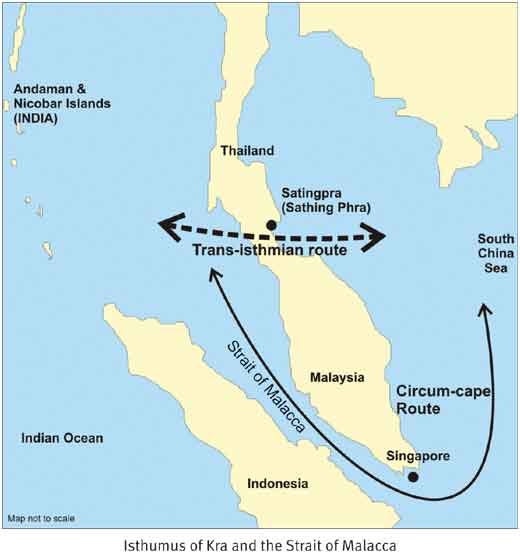 Isthmus Of Kra Map