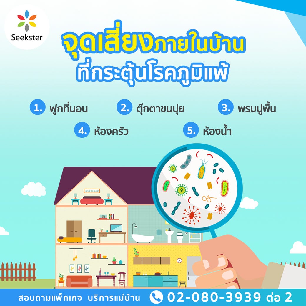 จุดเสี่ยงภายในบ้าน ที่กระตุ้นโรคภูมิแพ้ | by Seekster | Medium