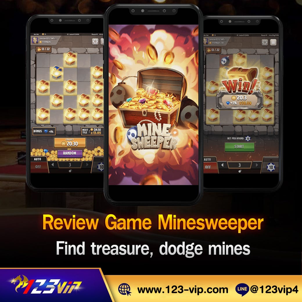 Minesweeper game review, find treasure, dodge mines 💣 | by 123VIP | Medium