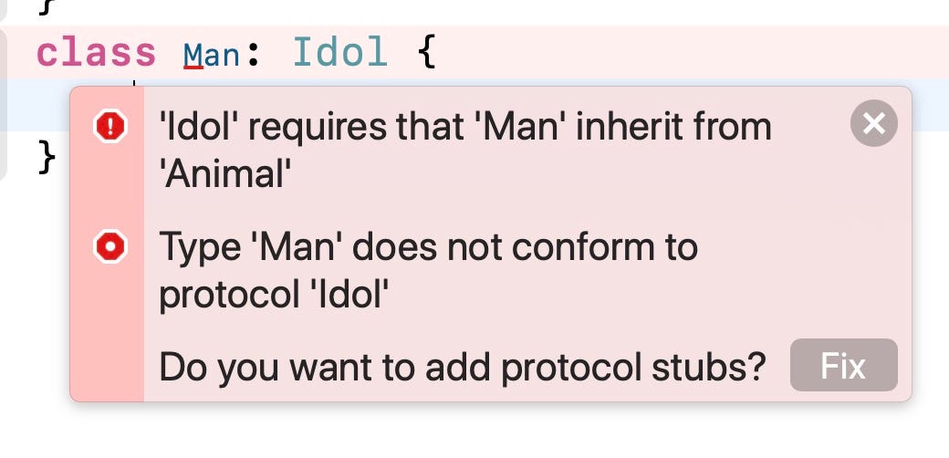 限定遵從 protocol 的型別也要繼承某某型別. protocol 可以繼承 protocol，因此當 protocol… | by 彼得潘的 iOS App Neverland | 彼得 ...