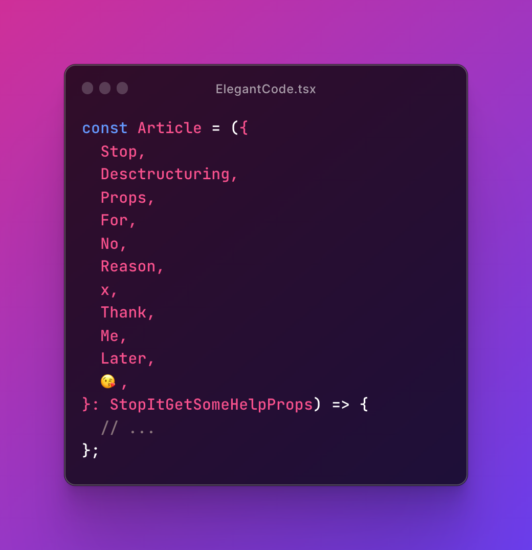 Breaking The Habit The Overuse Of Object Destructuring In React By Yassine Gherbi Medium 2657