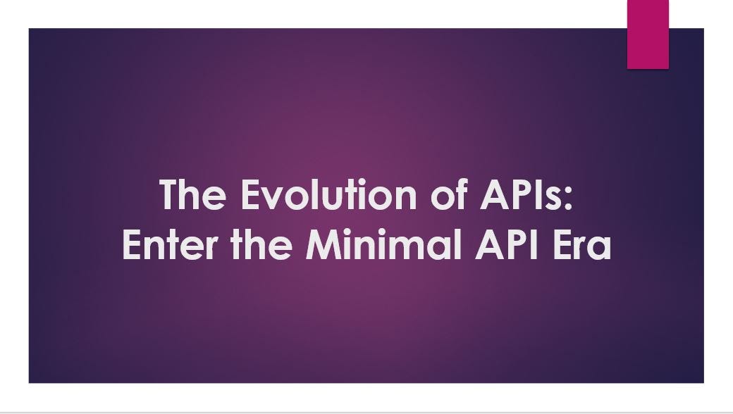 The Evolution of APIs: Enter the Minimal API Era | by Pardeep Kumar ...