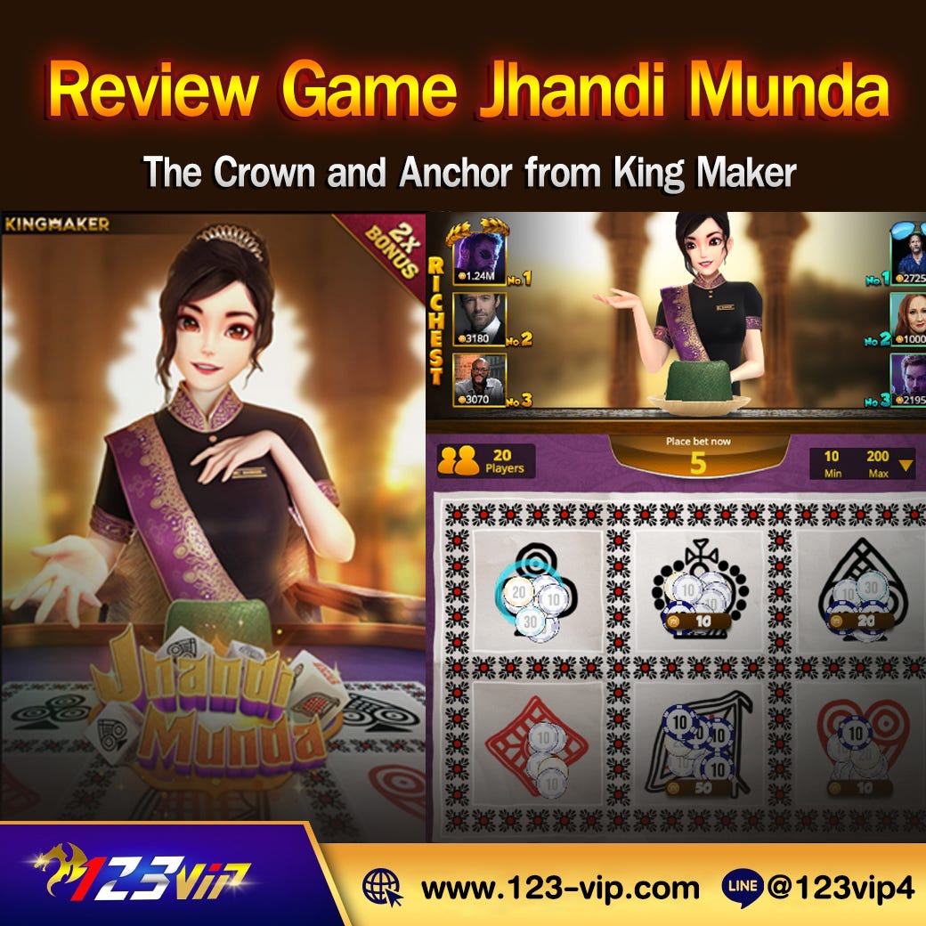 Review Game Jhandi Munda The Crown and Anchor from King Maker | by 123VIP | Medium