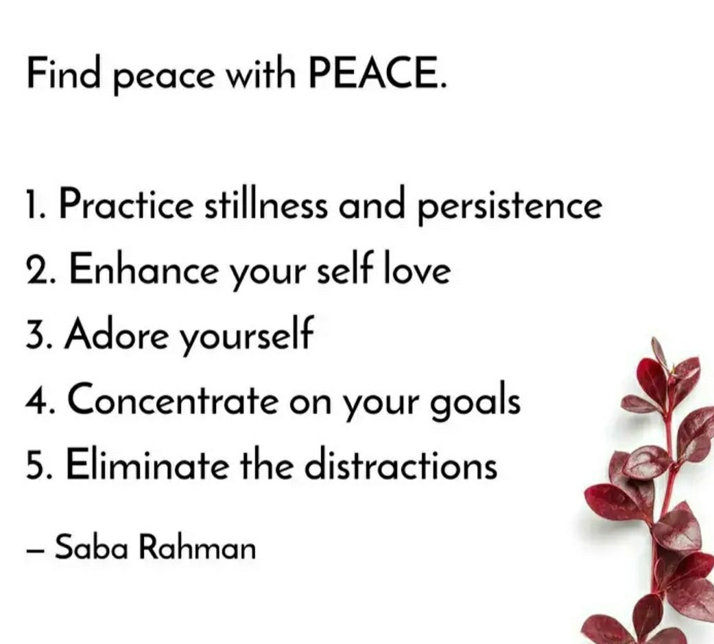 How to achieve success with PEACE? | by Saba Rahman | Medium