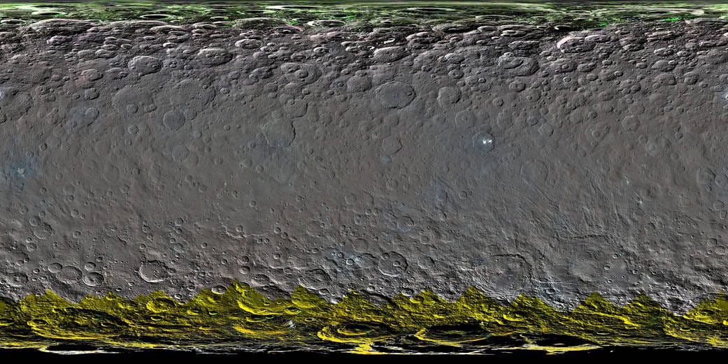 Ceres bright spots are salts!. And are likely due to subsurface water ...