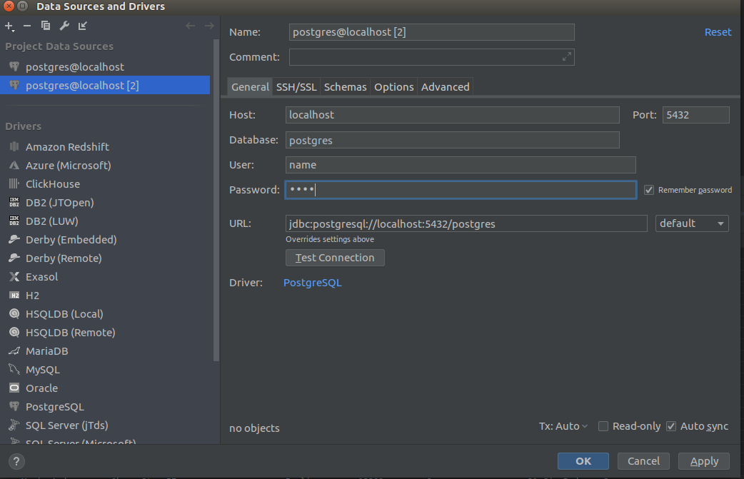 Use Docker Postgresql Using Datagrip Obuntu By Mahedi Hasan Jisan