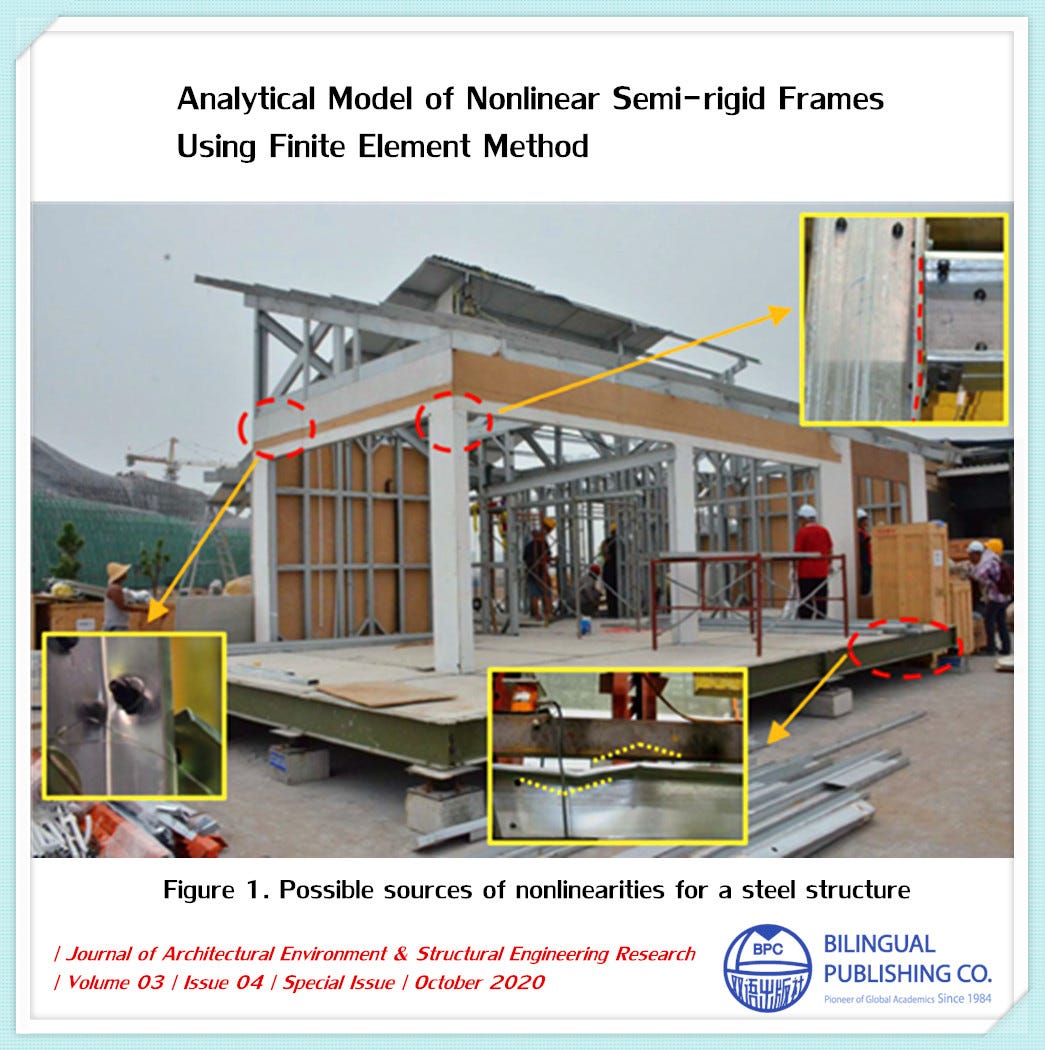 Analytical Model Of Nonlinear Semi Rigid Frames Using Finite Element