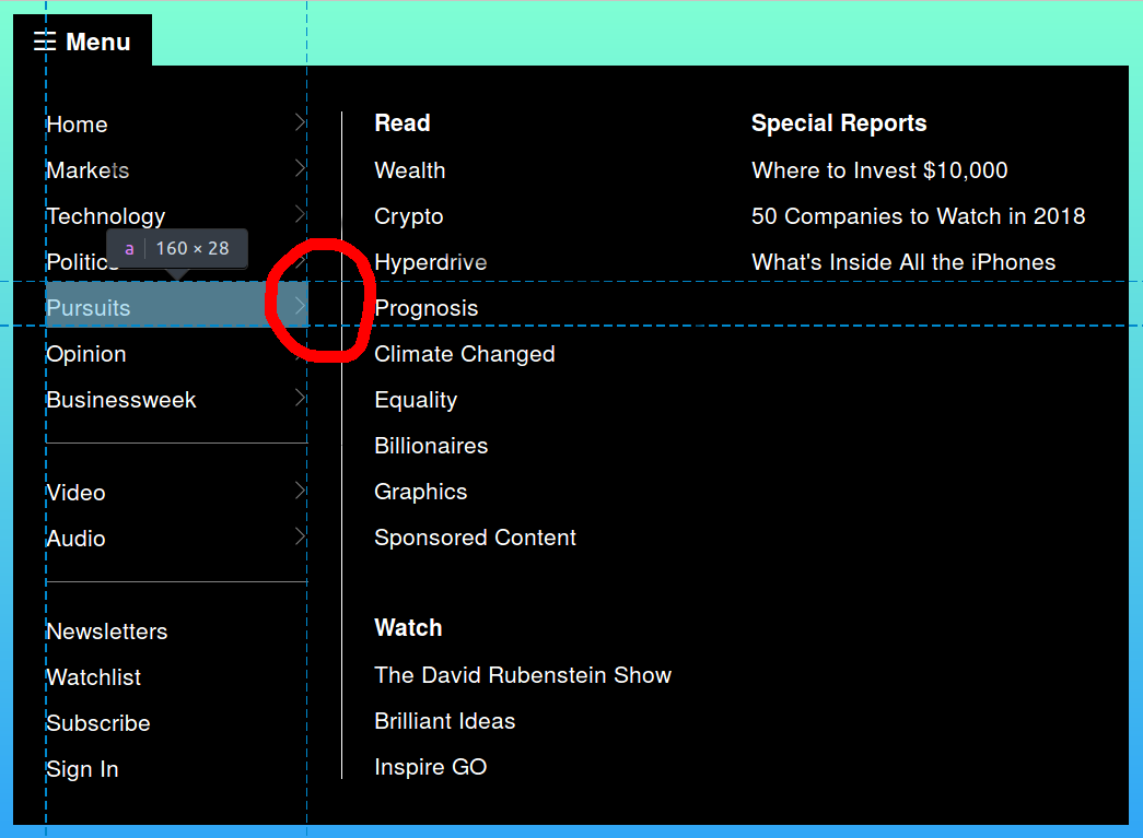 Debugging Bloomberg menu mimic. Working Demo | Broken Demo | by ...