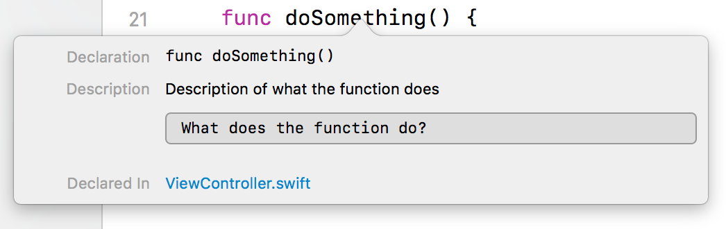 การเขียน Documentation ใน Xcode (Swift) [Short Guide] | by Layle ...