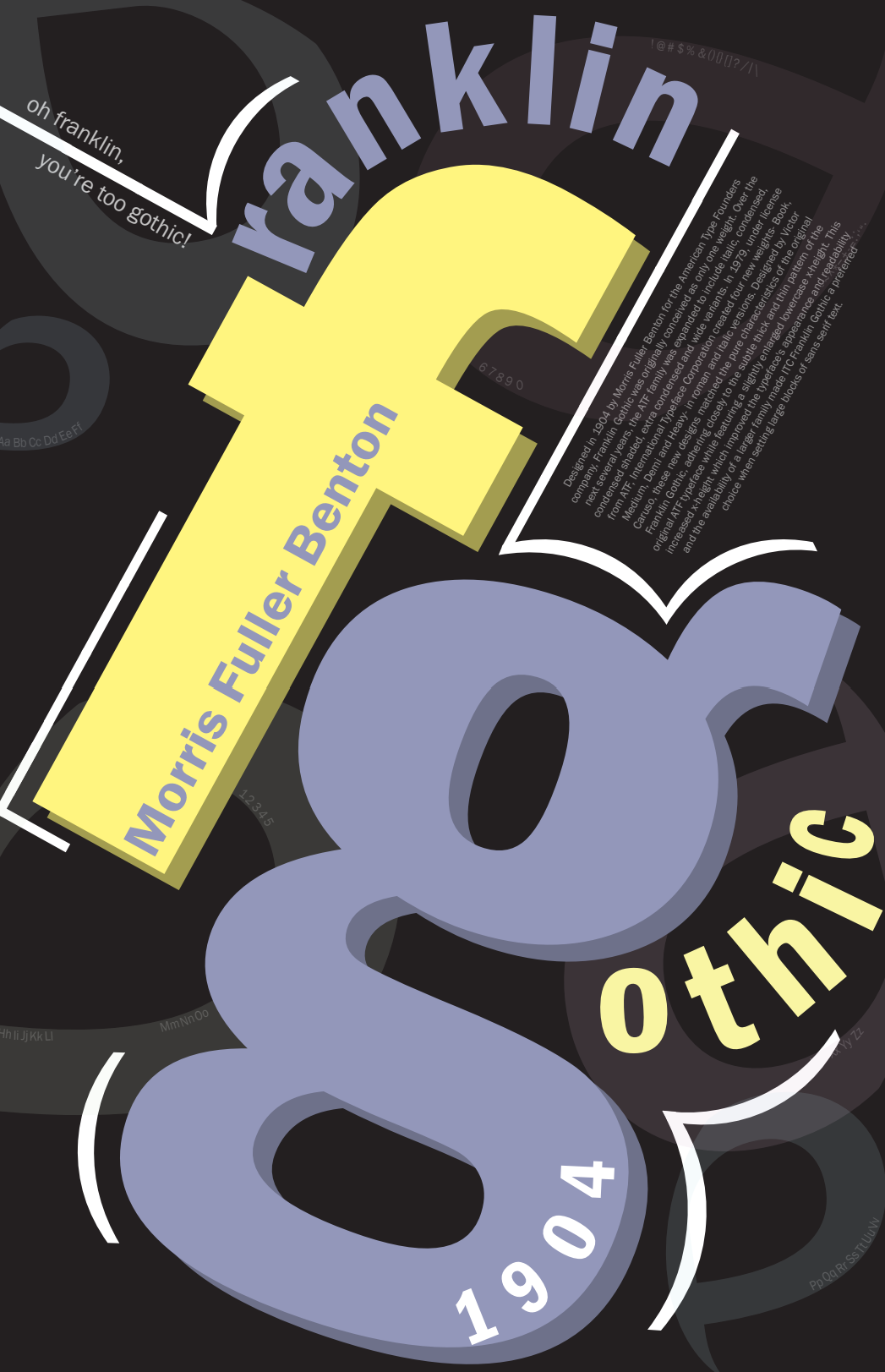 CDF Project 3: Type Specimen Poster | by Amanda Qian | Medium