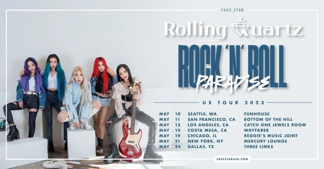 LIVE | 2023 Rolling Quartz “Rock N’ Roll Paradise” First USA Tour ...