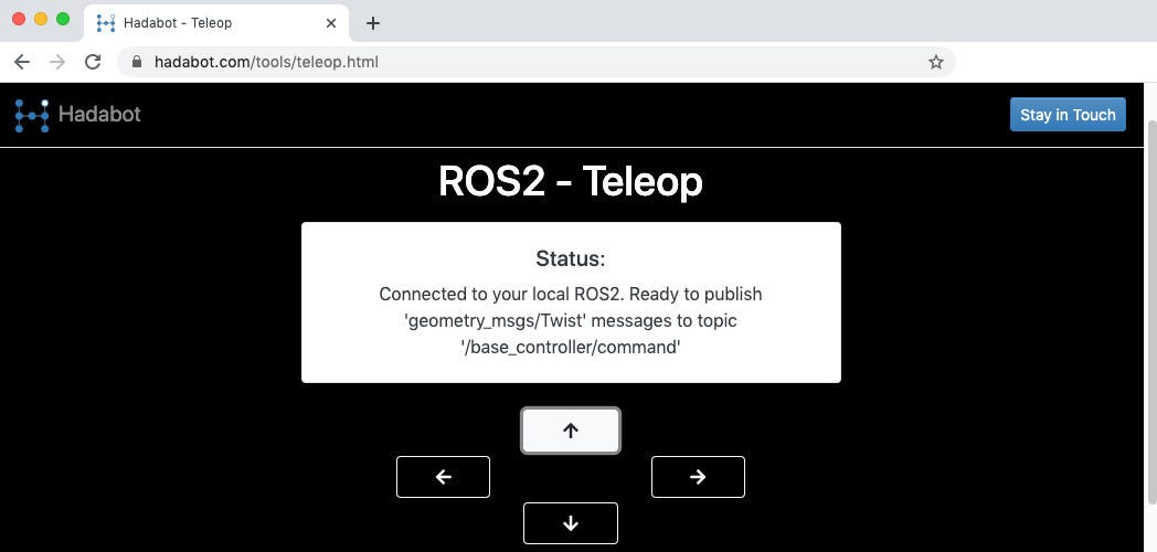 Launch a browser-based ROS2 teleop controller | by Hadabot | Medium