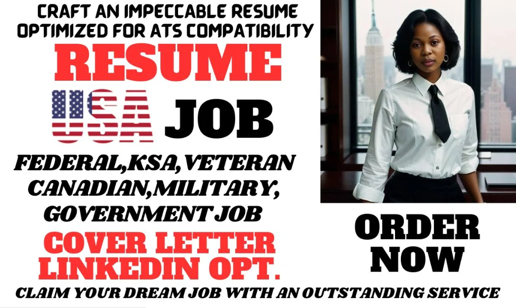 I will craft a professional federal, military, government jobs, veteran ...
