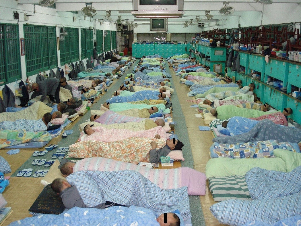 Inmates sleep on the floor in Taiwanese prisons | by Azn Han Solo | Medium