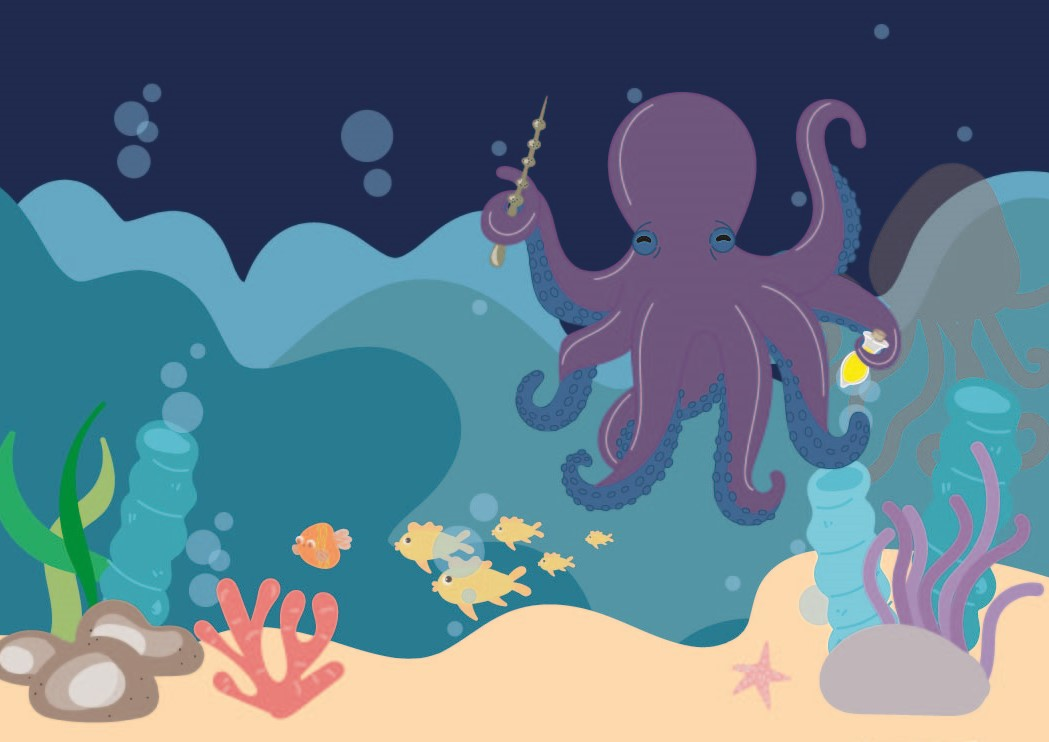 Otto y el mar. Otto era un pulpo común y corriente que… | by VERONICA ...