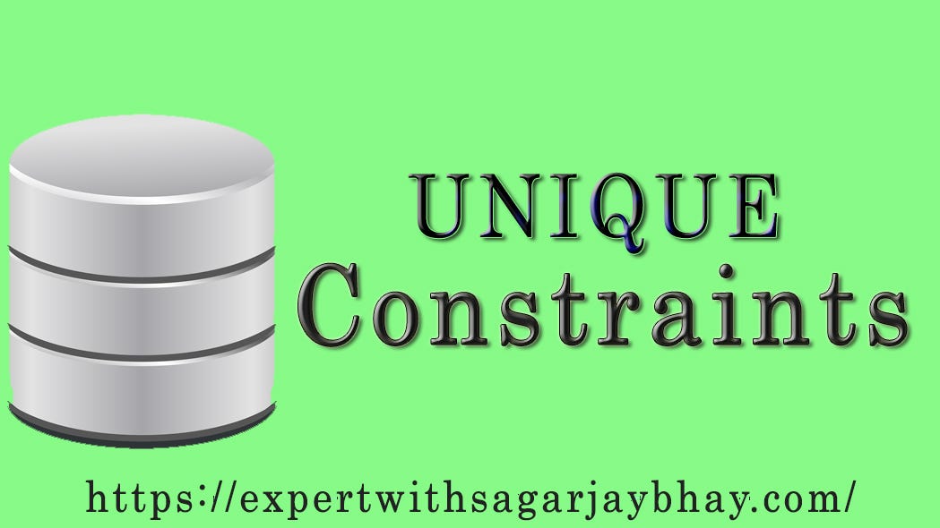 MySQL Constraint — UNIQUE. C# basic course click on… | by Sagar Jaybhay ...