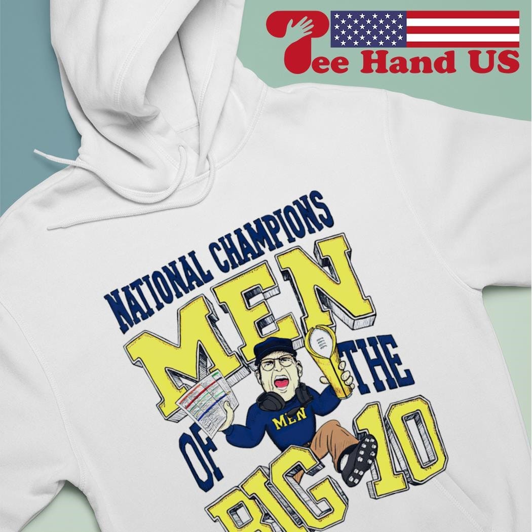 Michigan Wolverines National Champions Men Of The Big 10 cartoon shirt ...
