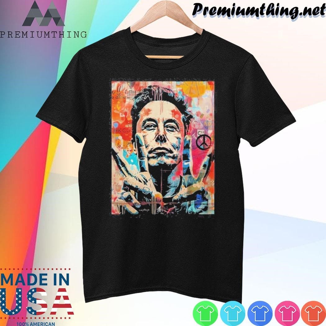 Official Elon Musk Nobel Peace Prize Garment-Dyed Shirt - Premiumthing ...