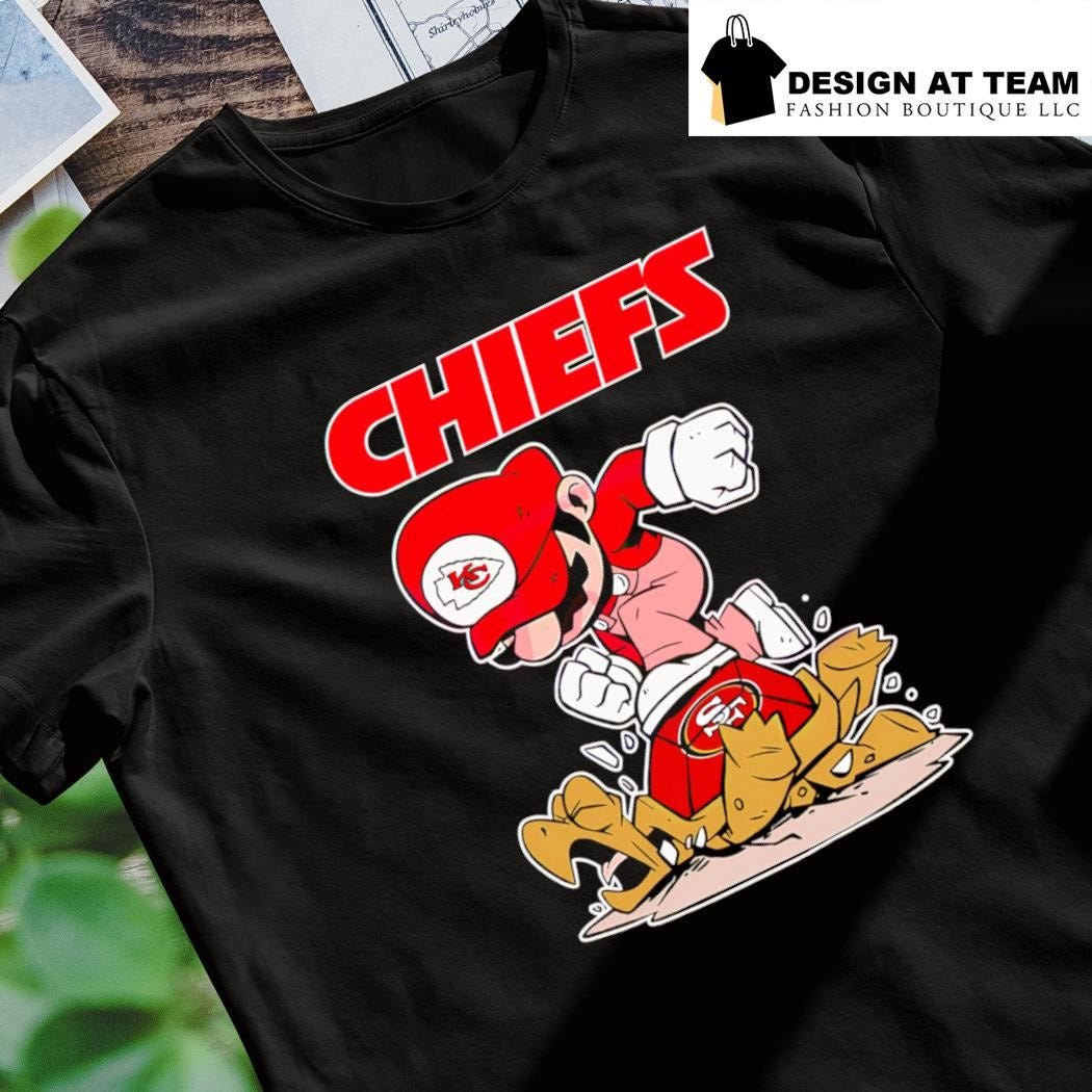 Super Mario Kansas City Chiefs Stomps on San Francisco 49ers shirt ...