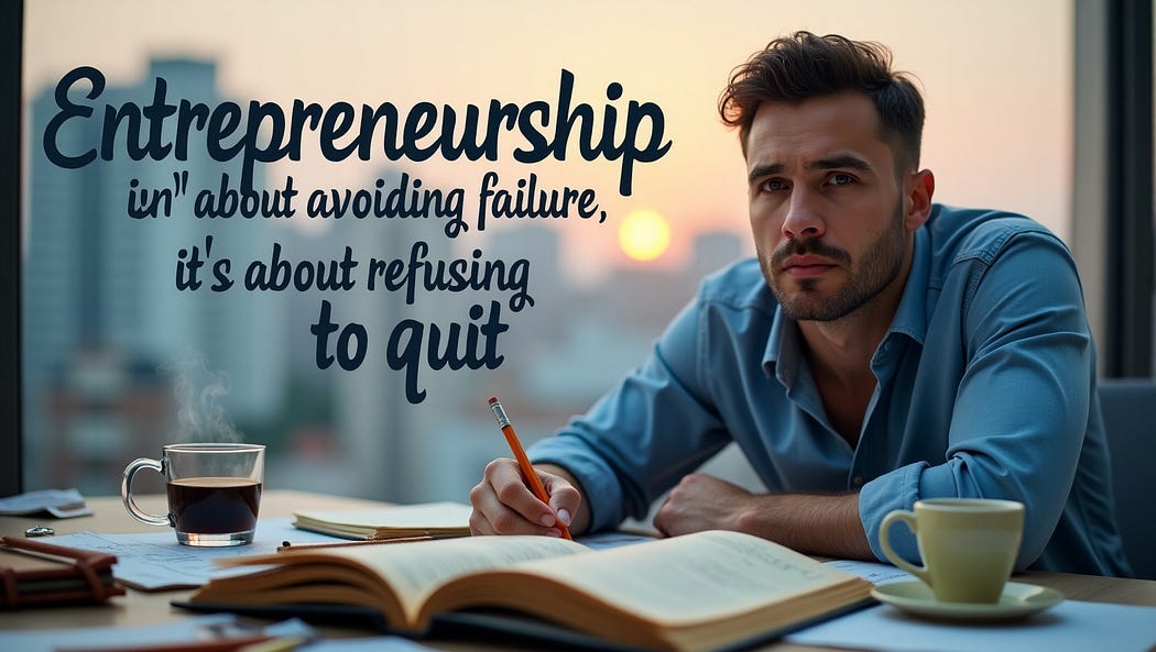 Entrepreneurship isn’t about avoiding failure; it’s about refusing to ...