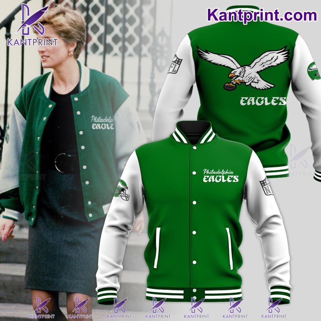 Princess Diana and the Philadelphia Eagles with the Kelly Green ...