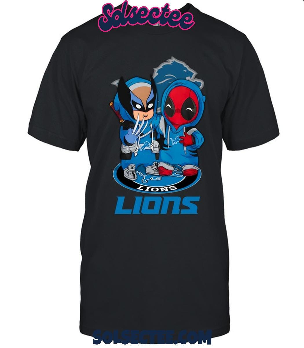 Detroit Lions Marvel Wolverine Deadpool True Friends T-Shirt | by ...