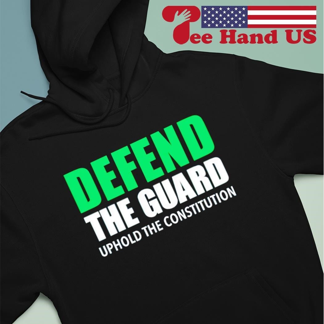 Reed Coverdale wearing defend the guard uphole the constitution shirt ...