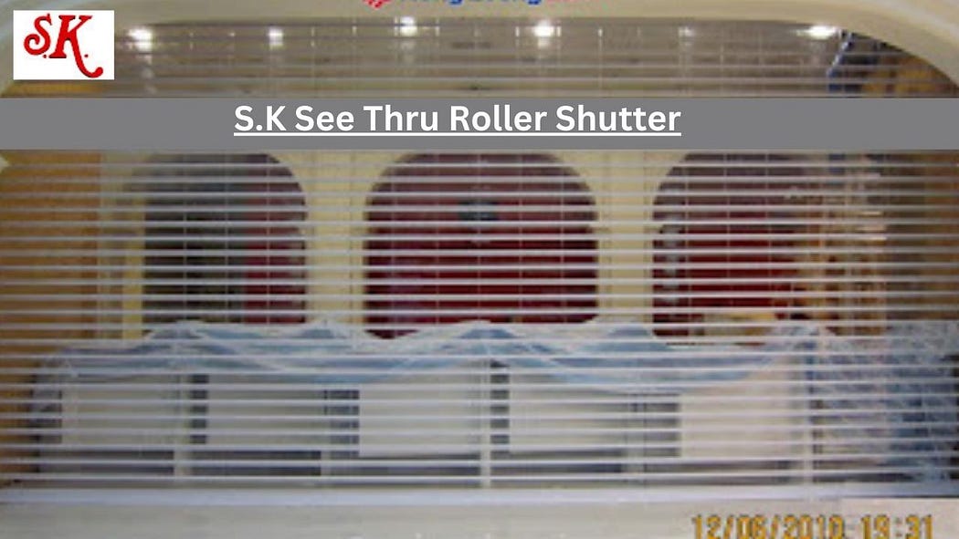 Benefits of a Perforated Roller Shutter - Seng Kong, Malaysia.
