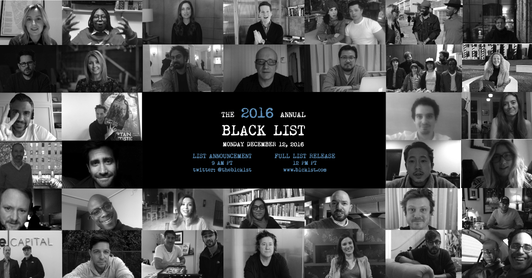 2016 Annual Black List goes live tomorrow! | by Scott Myers | Go Into ...