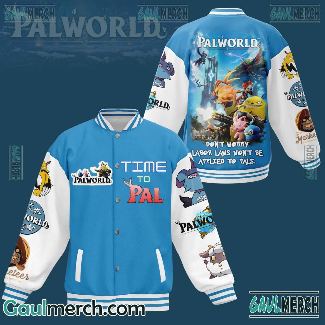 Embrace the Pal Life with Our Palworld Time to Pal Baseball Jacket | by ...