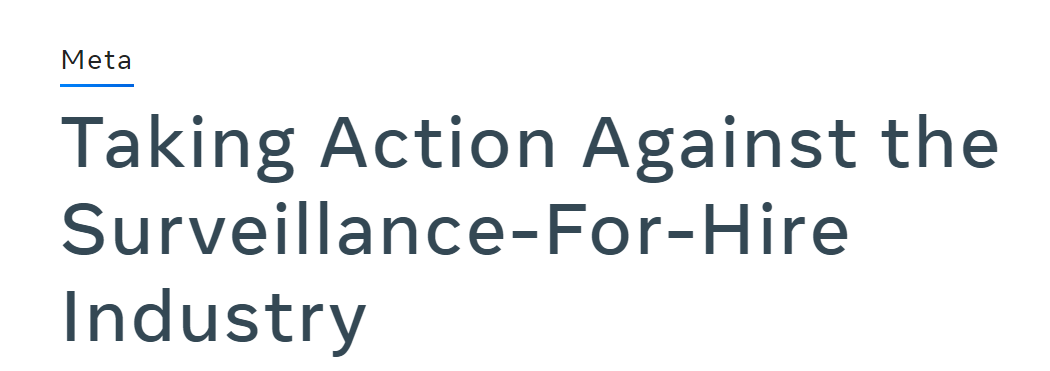 Meta Takes Action Against Surveillance-For-Hire Firms in Italy, Spain ...