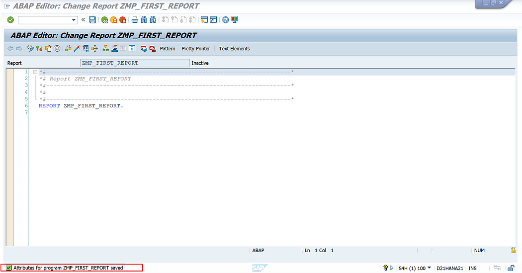 SAP ABAP Rapor Oluşturma (SE38)|İlk Program - SAP, SAP Blog