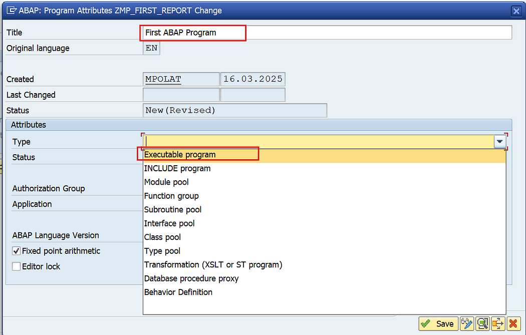SAP ABAP Rapor Oluşturma (SE38)|İlk Program - SAP, SAP Blog