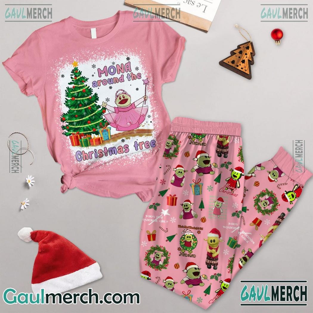 Funny Movies Mona Around The Christmas Tree Pajamas Set | by bicherri ...