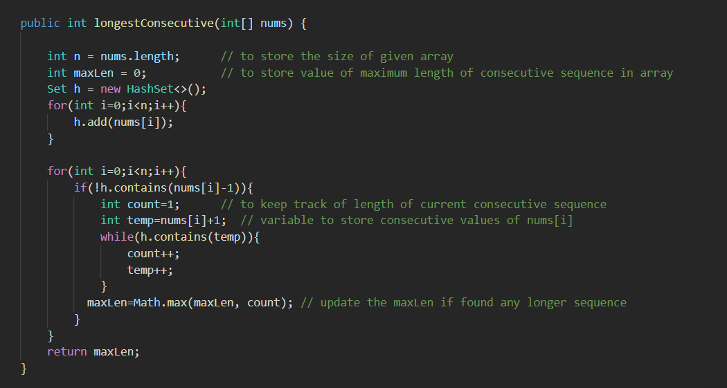 Longest Consecutive Sequence. Hi guys! I have recently solved this… | by Dipannita Mahata | Medium
