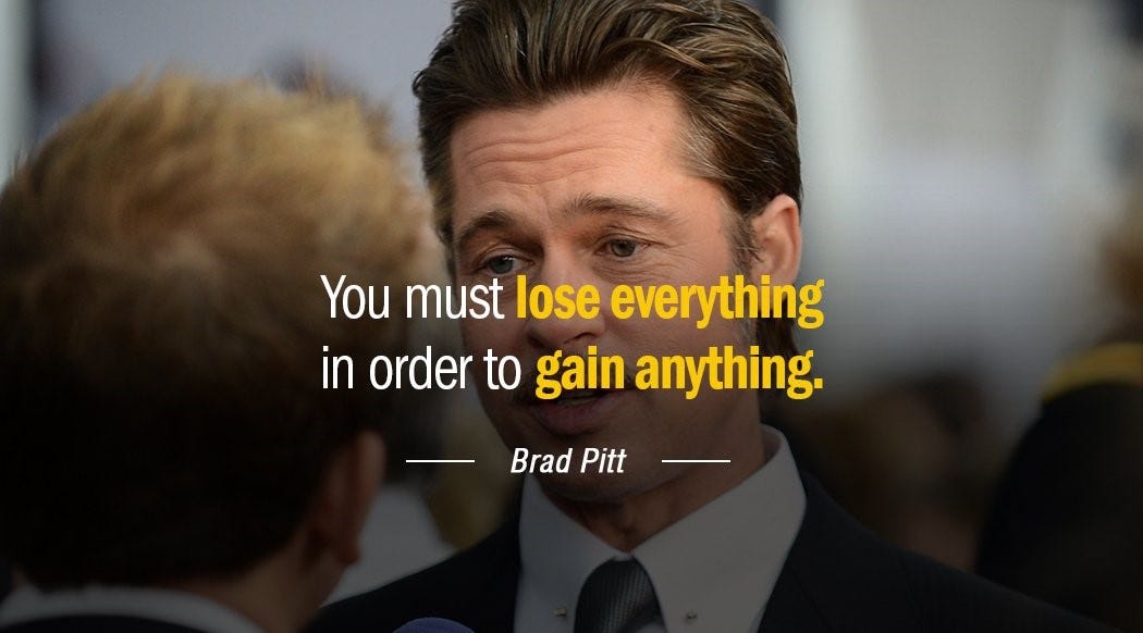 Brad Pitt Inspirational Quotes