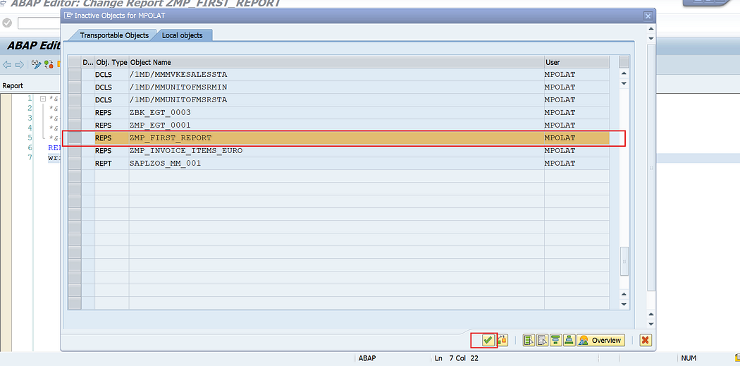 SAP ABAP Rapor Oluşturma (SE38)|İlk Program - SAP, SAP Blog