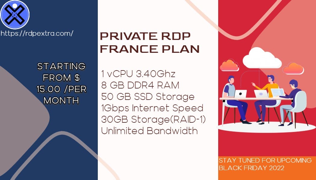 Private RDP France Plan - Andrewrdpextra - Medium