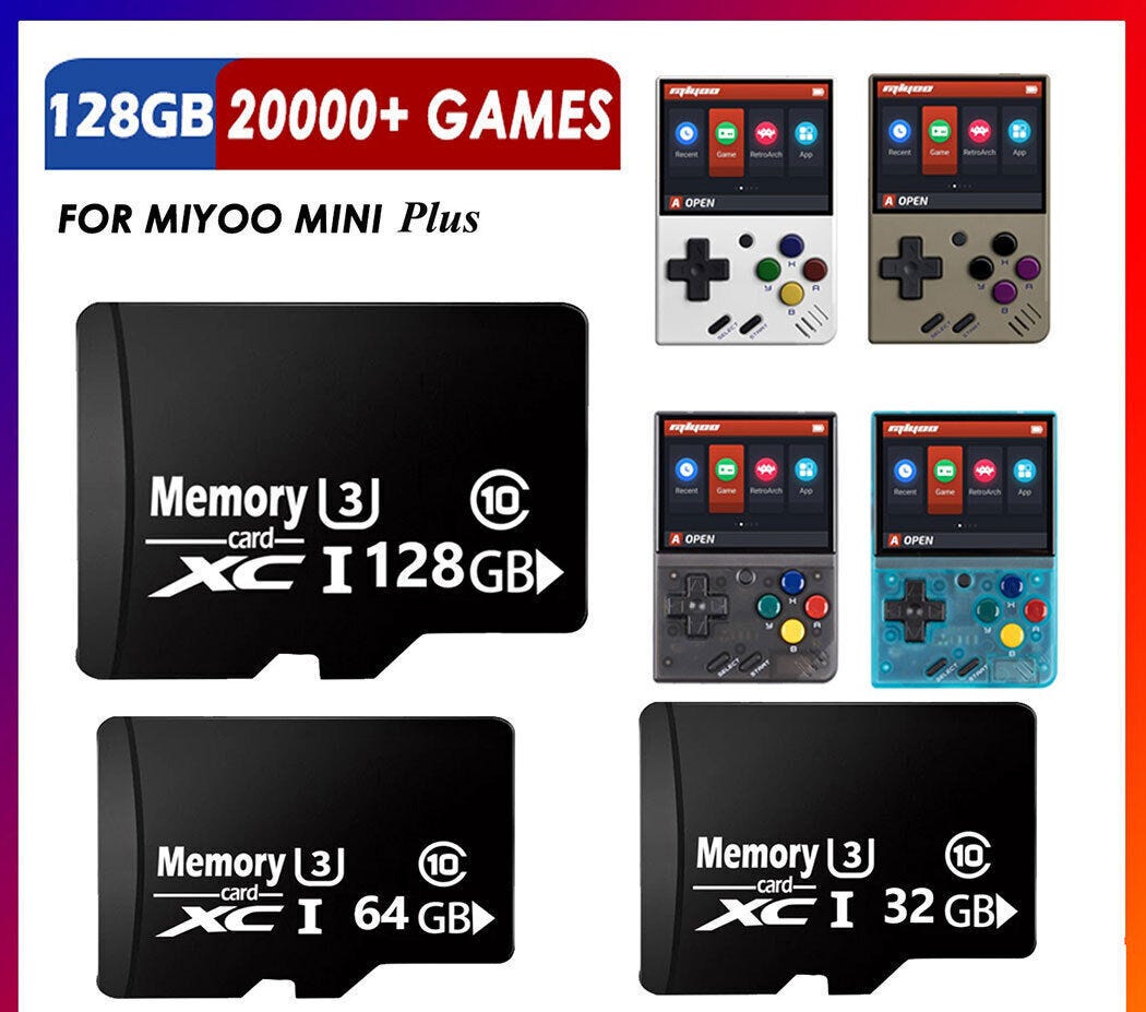 Best Games Card For MIYOO MINI Plus Portable Retro Handheld Game ...