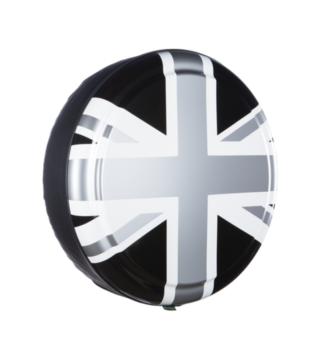 Boomerang — Rigid Tire Cover — Black Out Union Jack — Land Rover ...