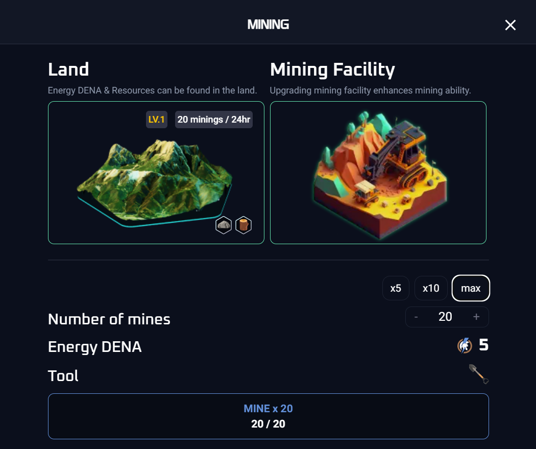 📢Mining Feature Update - DeNations - Medium