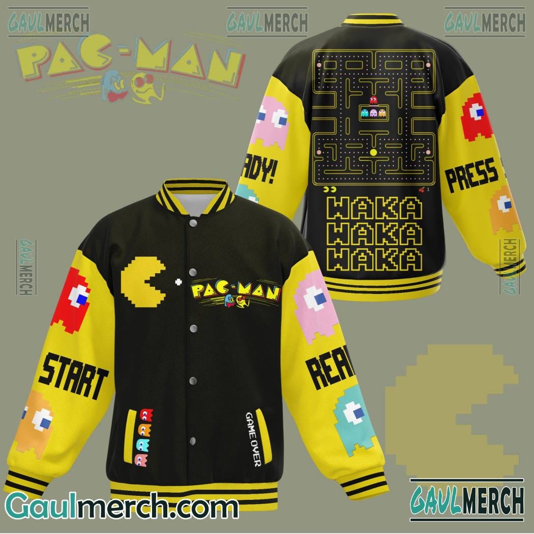 Arcade game and its beloved character Pac Man Waka Waka Waka Baseball ...